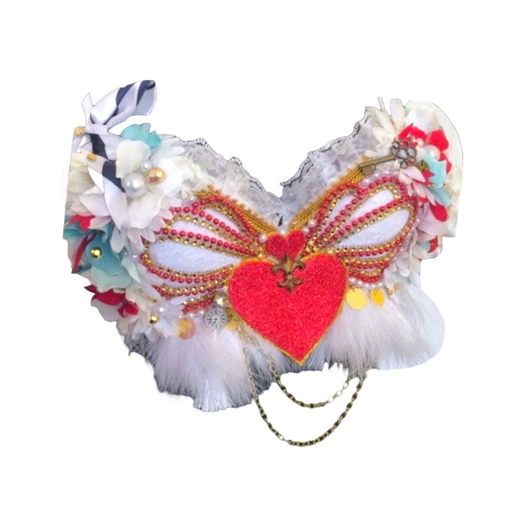 White Rabbit Mermaid Seashell Rave Bra Top made to Order Item: Alice in ...