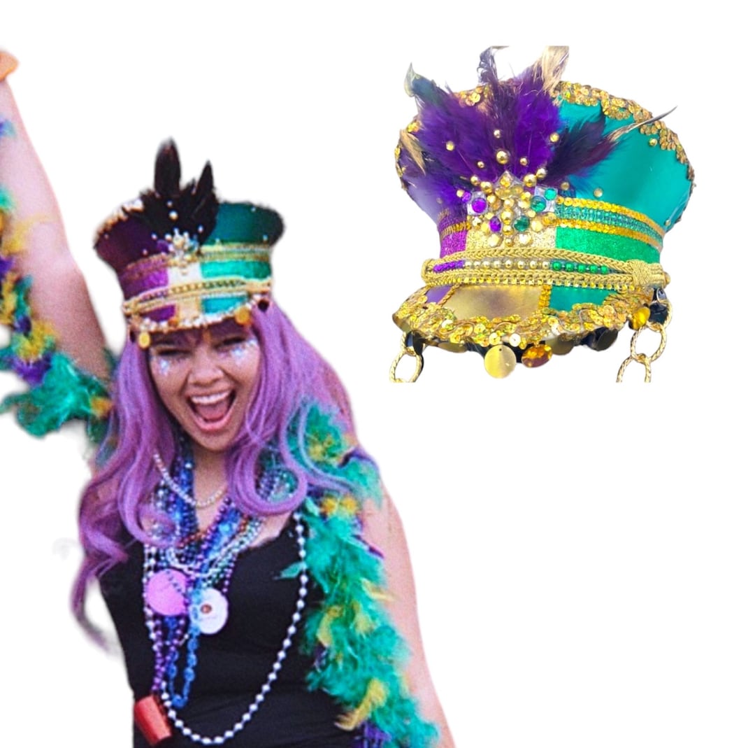 Captain of Mardi Gras Hat (made to Order Item): NOLA | Fat Tuesday 2026 ...