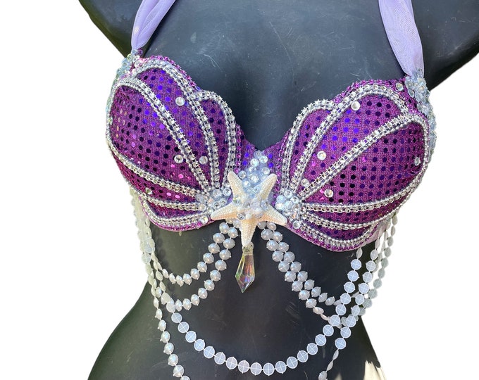 Sea Shell Mermaid Bra - Etsy