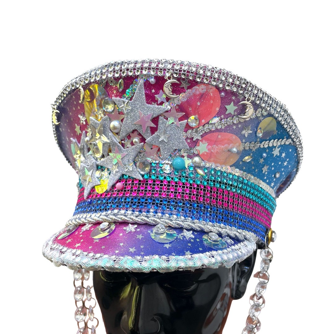Supernova Stardust Captain's Hat (made to Order Item): Mardi Gras 2026 ...