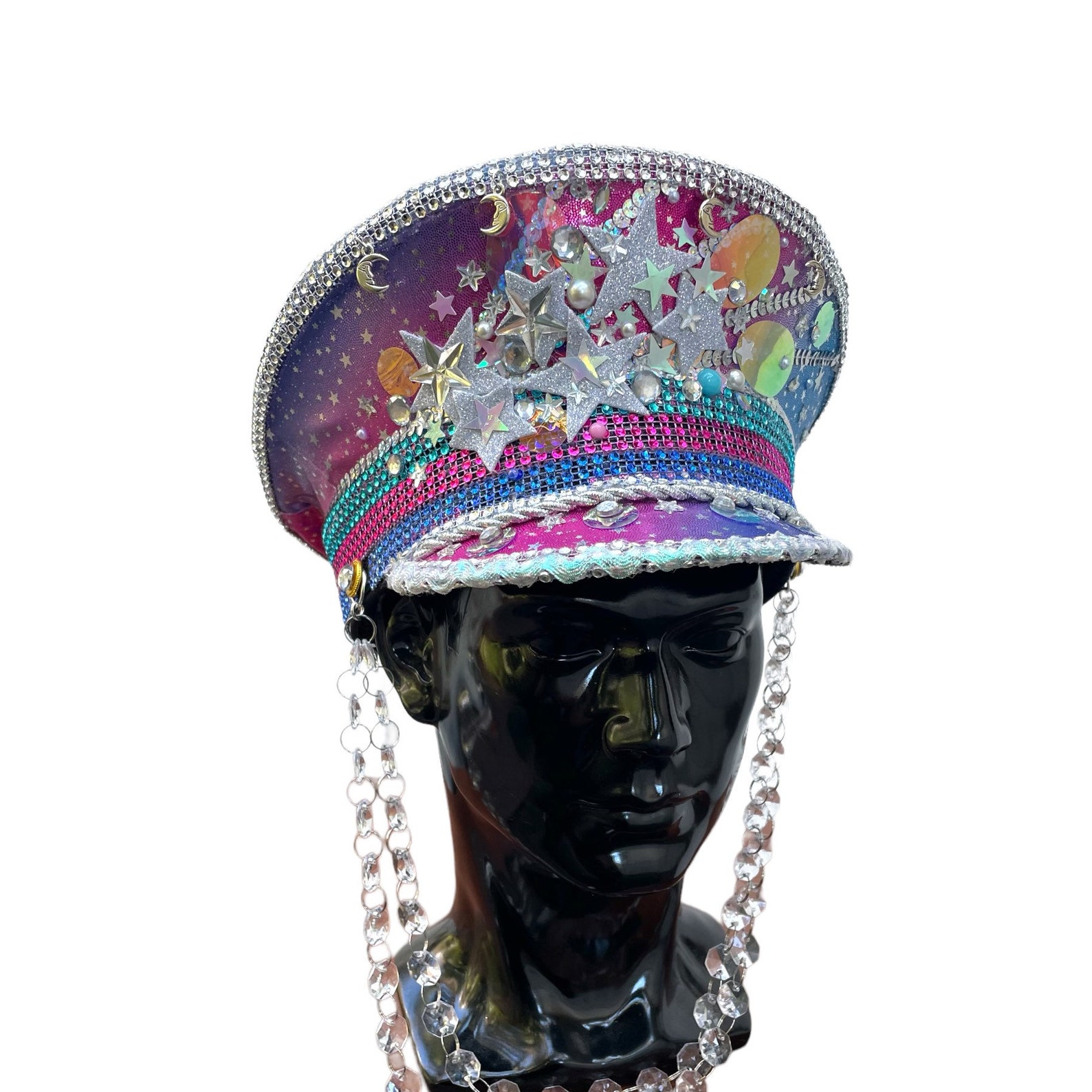 Supernova Stardust Captain's Hat (made to Order Item): Mardi Gras 2026 ...
