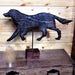 Folk Art Weather Vane Carved Wood Dog Retriever Signed Artist SR Tyler ...