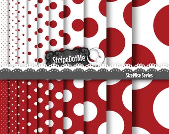 Christmas Digital Paper Pack Red Green Deer Stripes Quatrefoil | Etsy