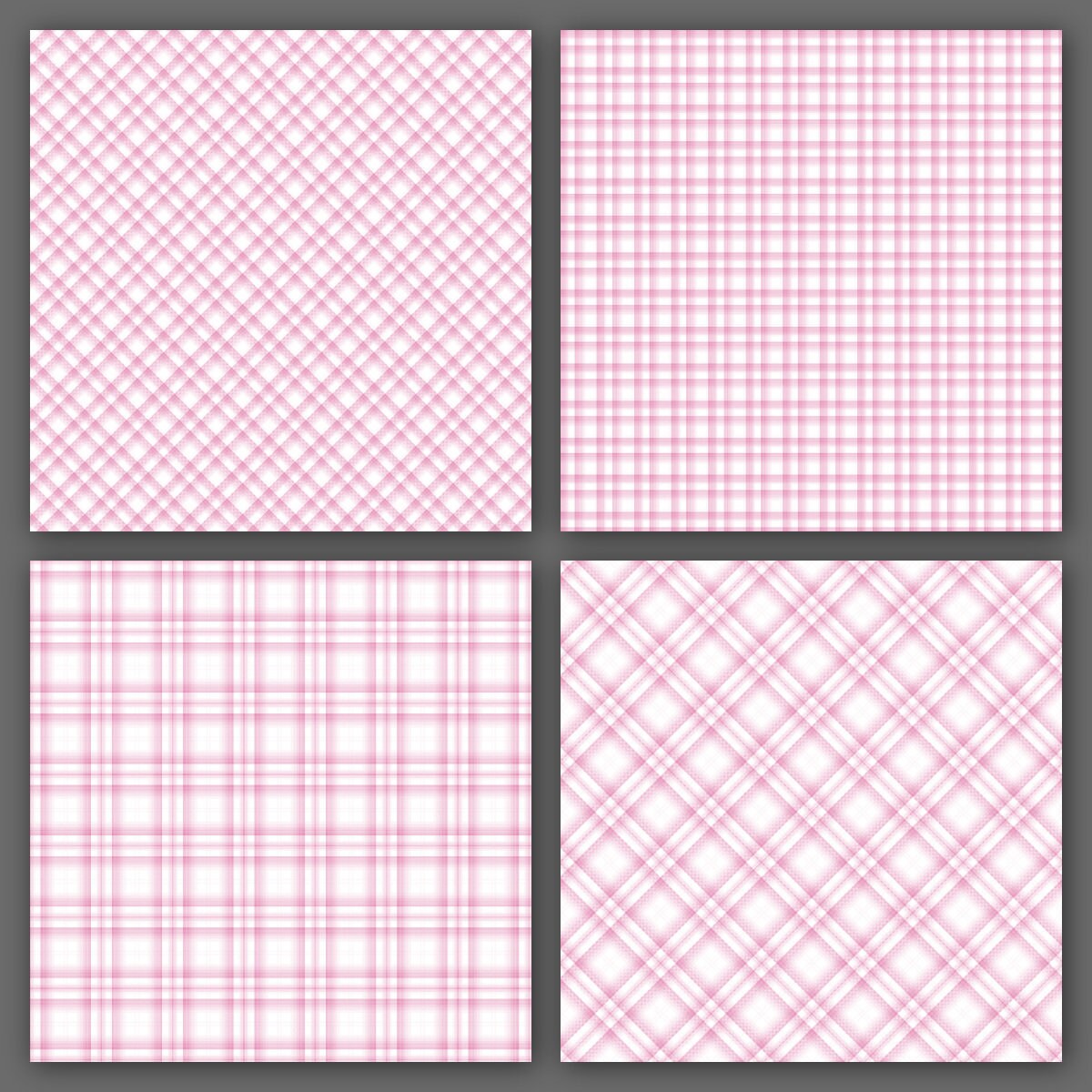 Plaid Digital Paper, Scrapbook Paper, Pink Paper, Tartan Digital Paper ...
