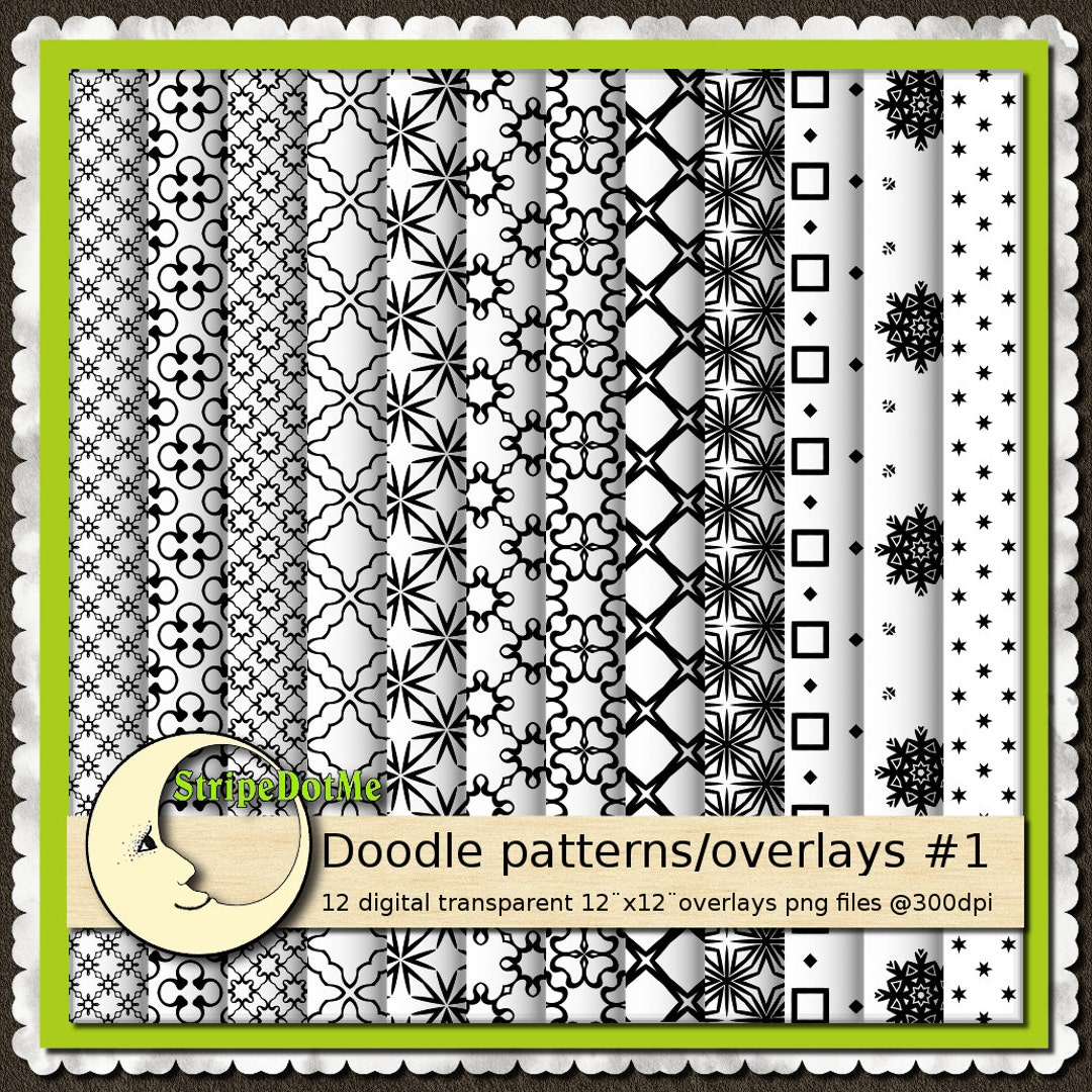 Digital Overlays, Digital Overlay, PNG Files, Digital Scrapbooking ...