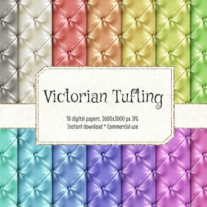 Leather Digital Paper Pack - Tufted Digital Paper Textures, Upholstery ...