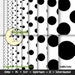 Polka Dot Digital Papers, Black and White, Polka Dot Papers Instant ...