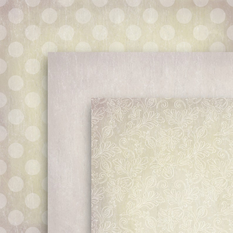 Vintage Grunge Digital Papers Pale Brown Green Vintage Stripes Dots ...