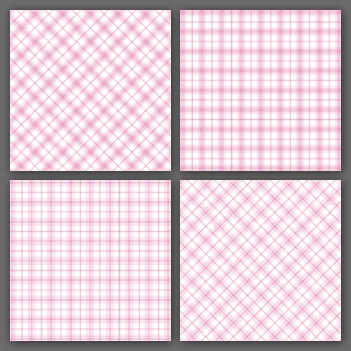Plaid Digital Paper, Scrapbook Paper, Pink Paper, Tartan Digital Paper ...
