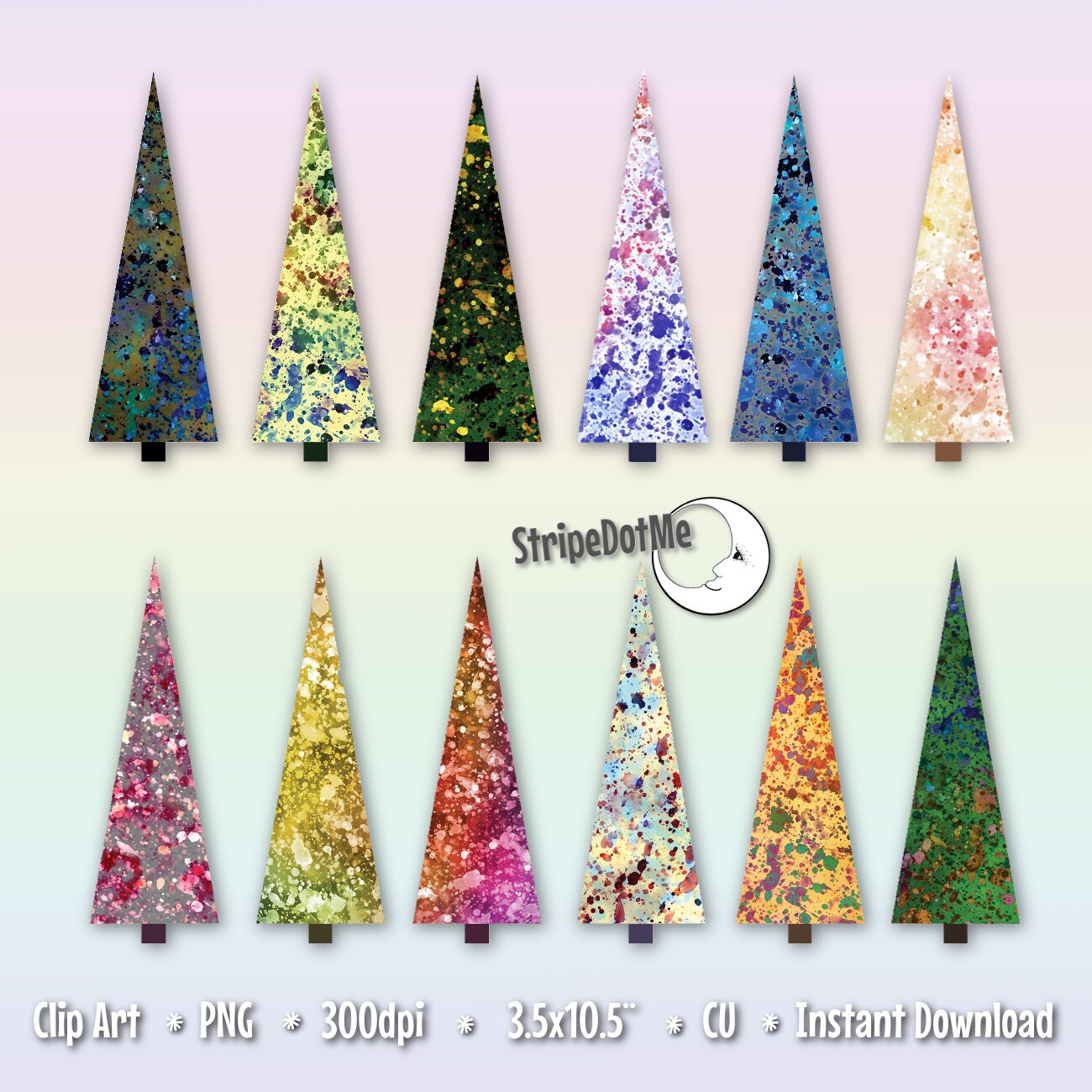 Christmas Tree, Clip Art, Transparent Background, Winter Clipart ...