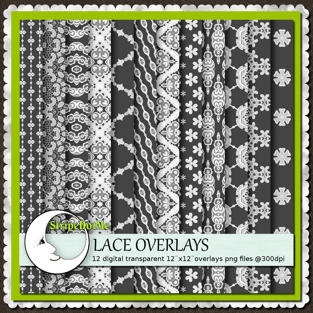 Lace Overlays Digital White Lace Patterns - Commercial Use 00157 - Etsy