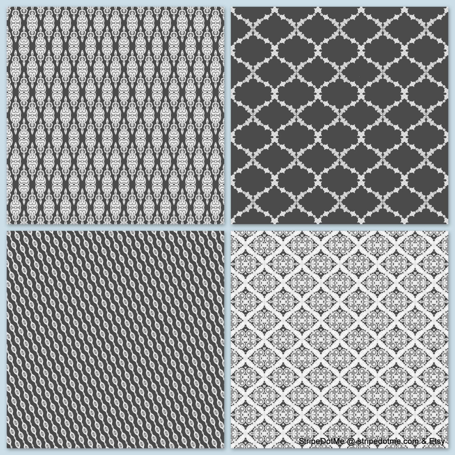 Lace Overlays Digital White Lace Patterns - Commercial Use 00157 - Etsy