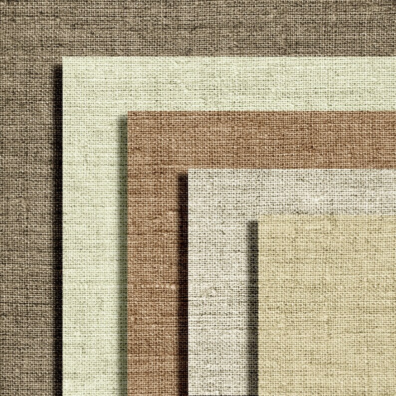 Linen Digital Paper in 16 Natural Neutral Colors Burlap Wedding ...