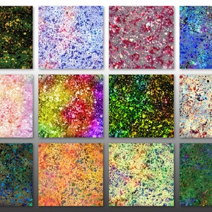 Paintball Watercolor Splash Digital Paper Bright Instant Download ...