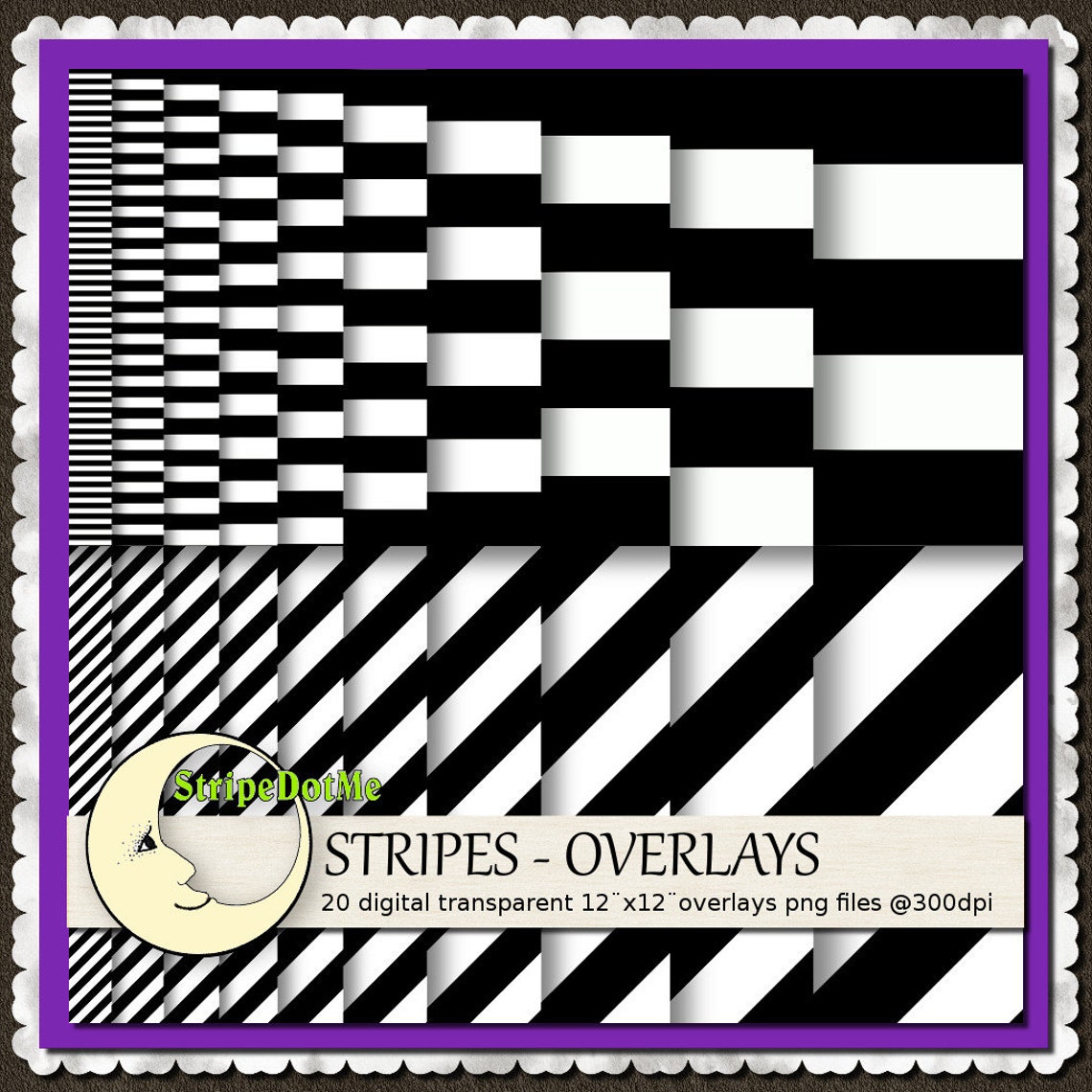 Stripes Overlays, Paper Overlays, Transparent Background, Fine Stripes ...