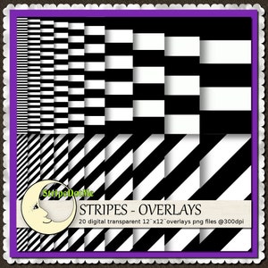 Stripes Overlays, Paper Overlays, Transparent Background, Fine Stripes ...