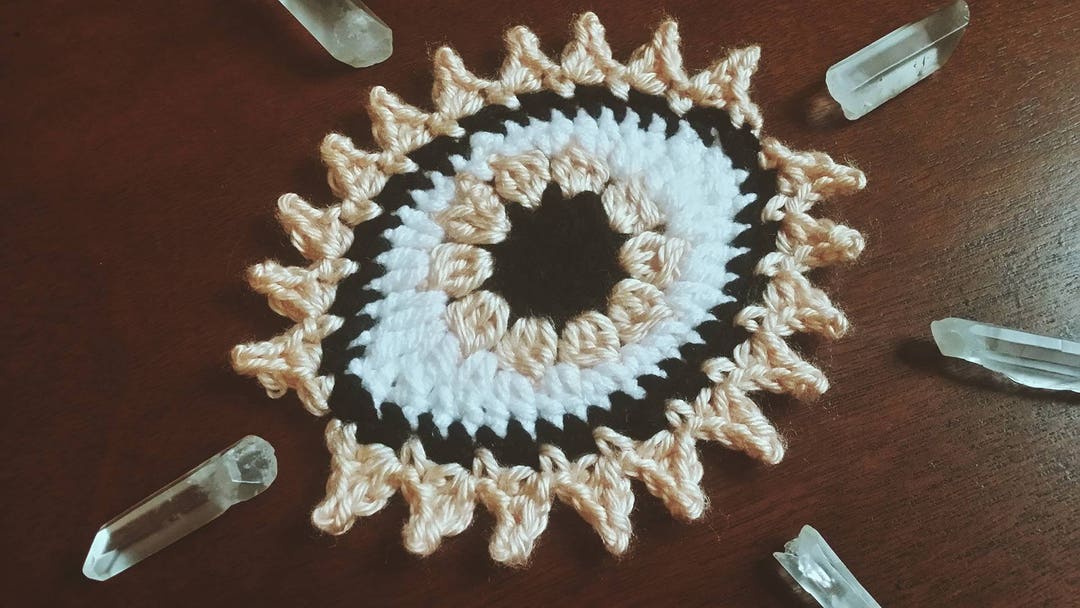 CROCHET PATTERN | Crochet Eye Applique Pattern | Beginner Friendly ...