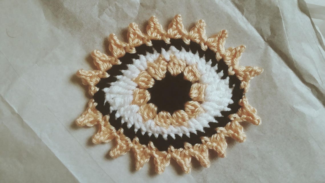 CROCHET PATTERN Crochet Eye Applique Pattern Beginner | Etsy Canada