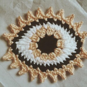 CROCHET PATTERN | Crochet Eye Applique Pattern | Beginner Friendly ...