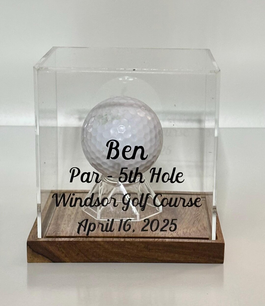 Personalized Golf Ball Display Case | Golf Display | Golf Award ...