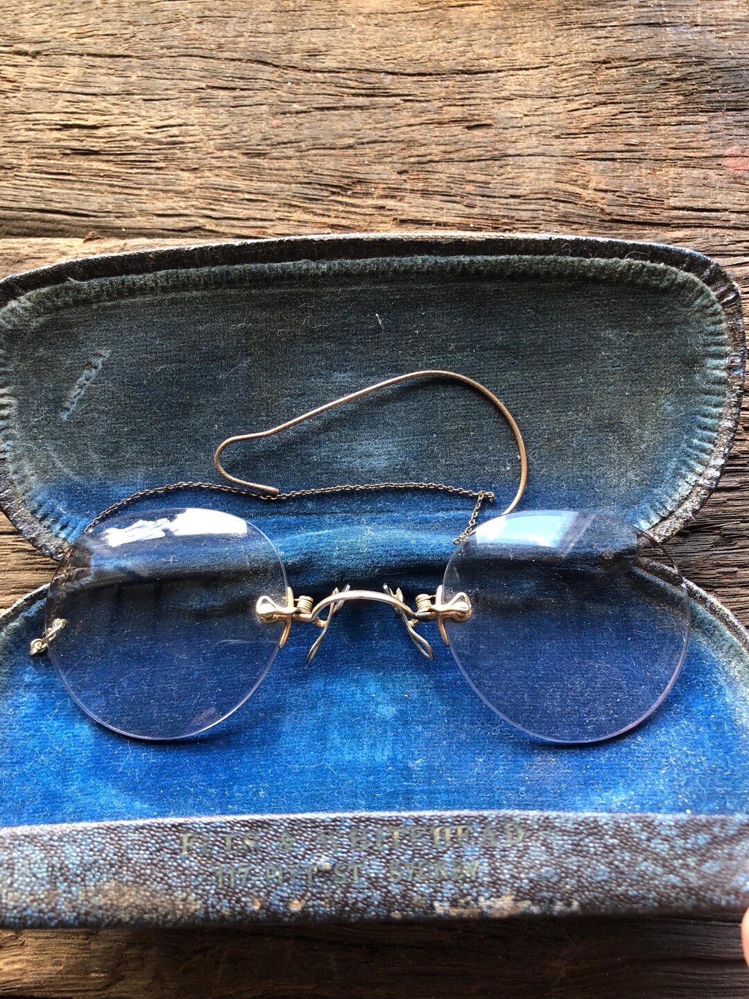 Vintage Pince Nez Eye Glasses (please See Description) - Spectacles ...