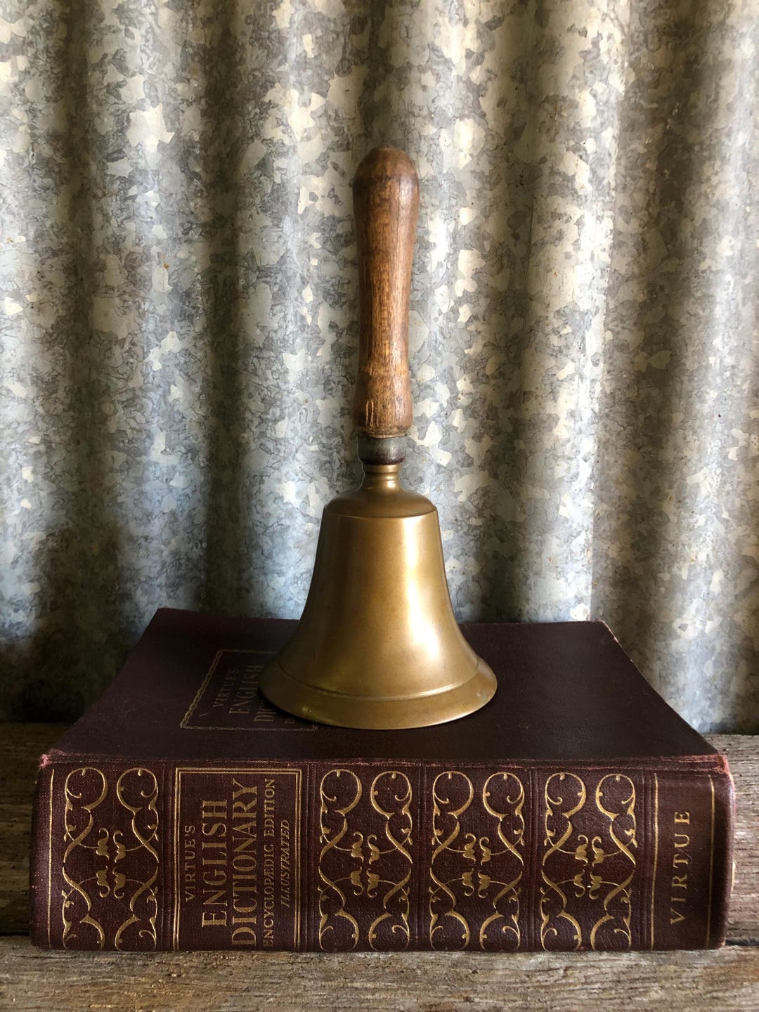 Vintage School Hand Bell (please See Description) - Bell - Home Decor ...