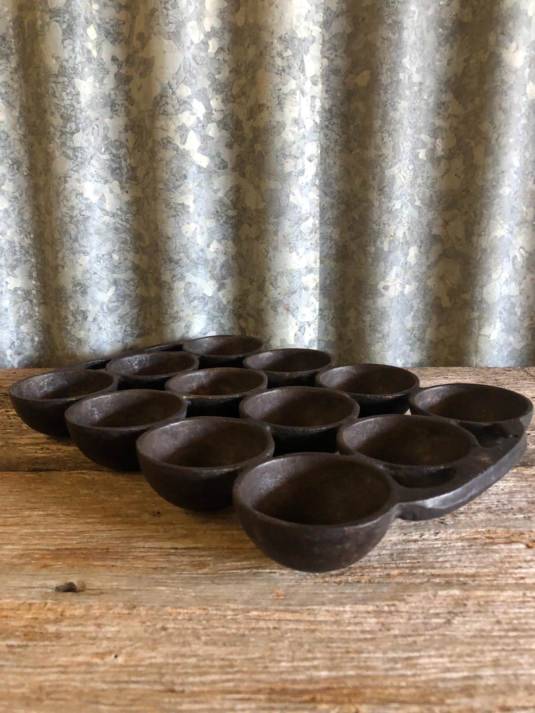 Vintage Cast Iron Gem Pan - Baking - Farmhouse - Home Decor - Etsy