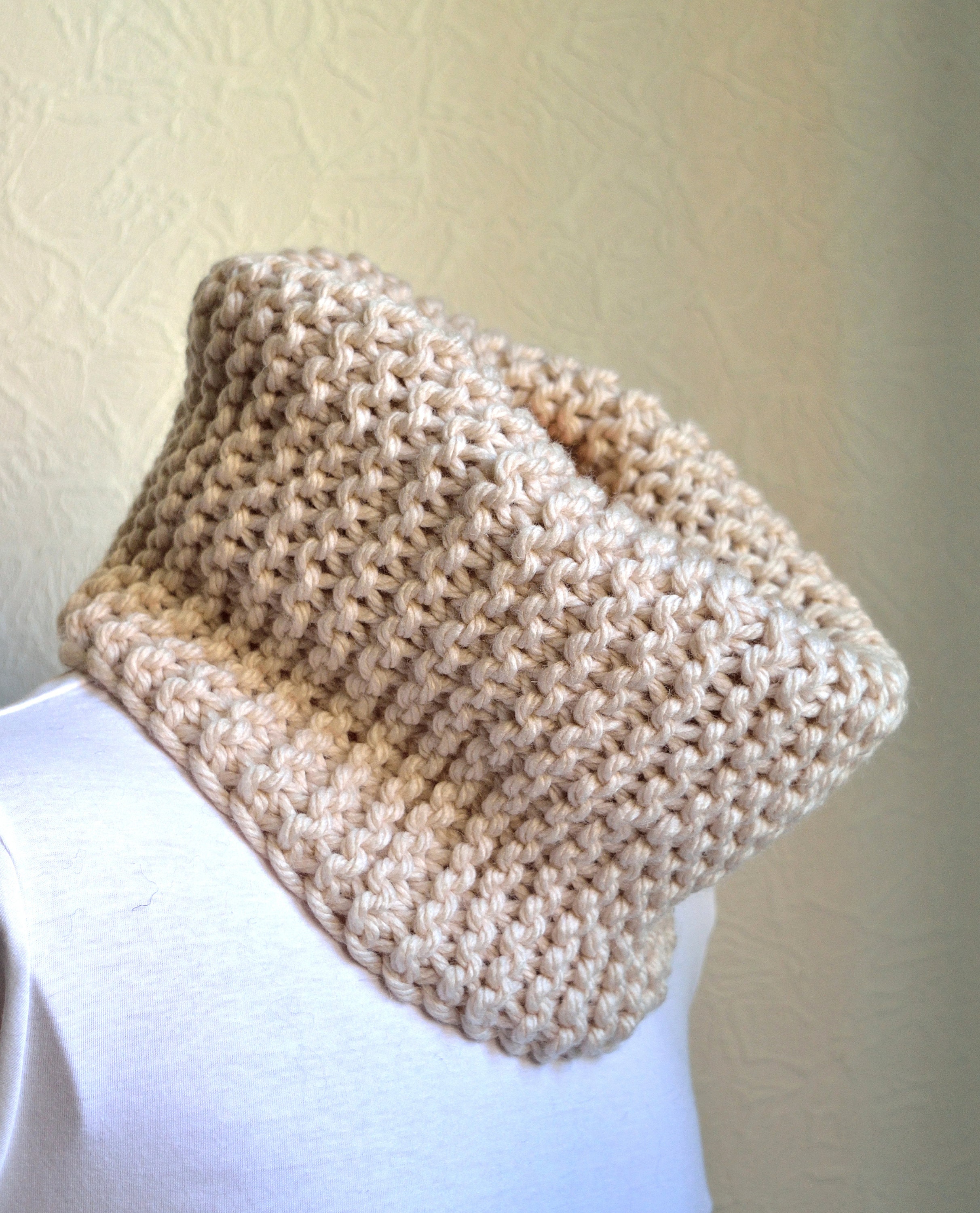 Hand Knitted Men's Merino Wool Snood Scarf - Etsy