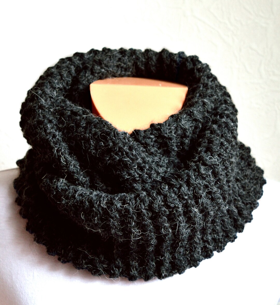 Sciarpa scaldacollo da uomo in lana di alpaca lavorata a mano - Etsy Italia
