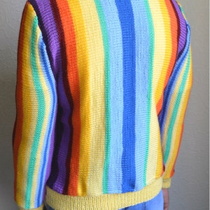 Hand Knitted Multicolored Men's Caddyshack Cardigan - Etsy