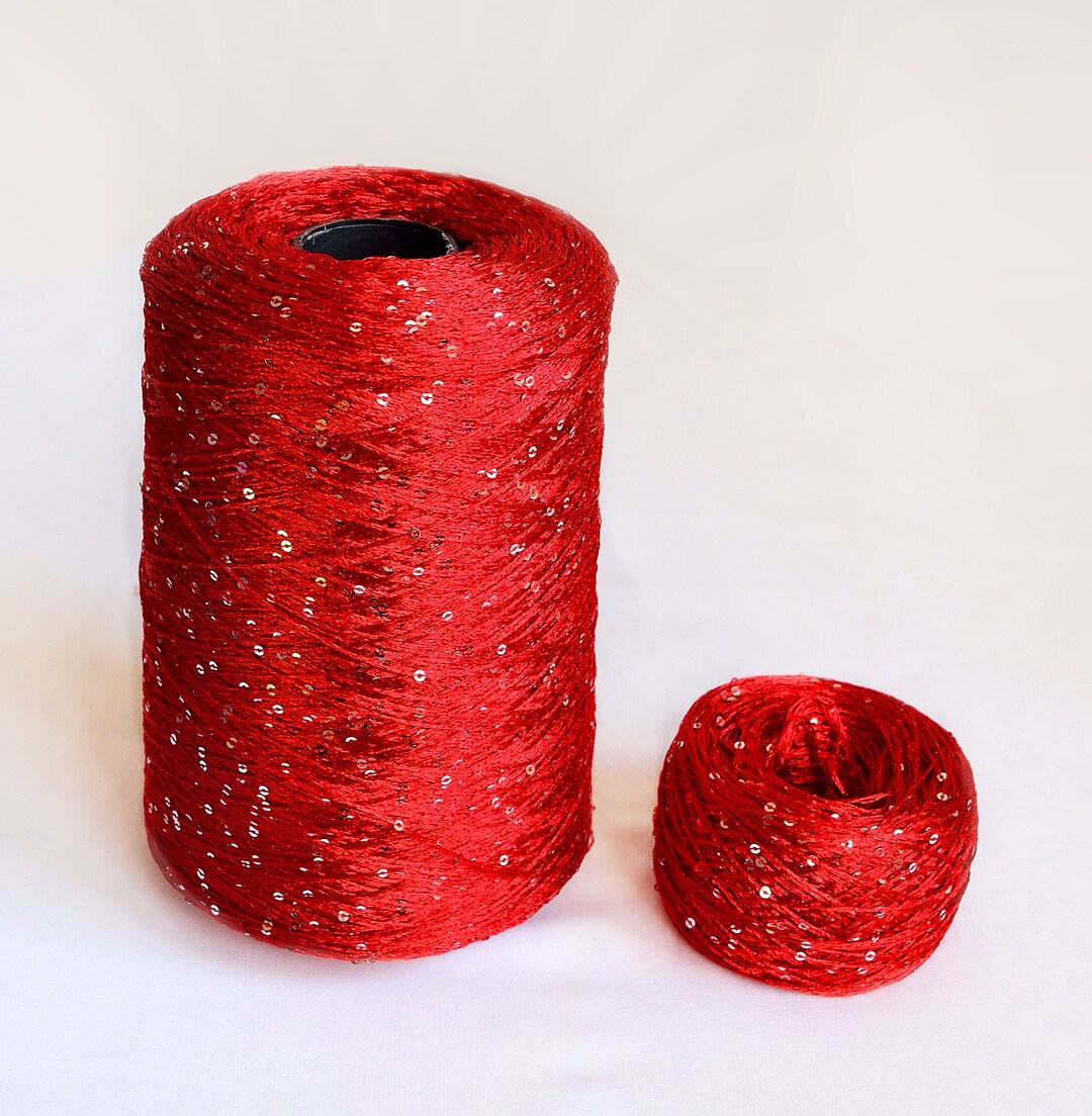 Silky Gloss Italian Sequin Yarns, 50 Grams / 1.76 Oz Balls - Etsy