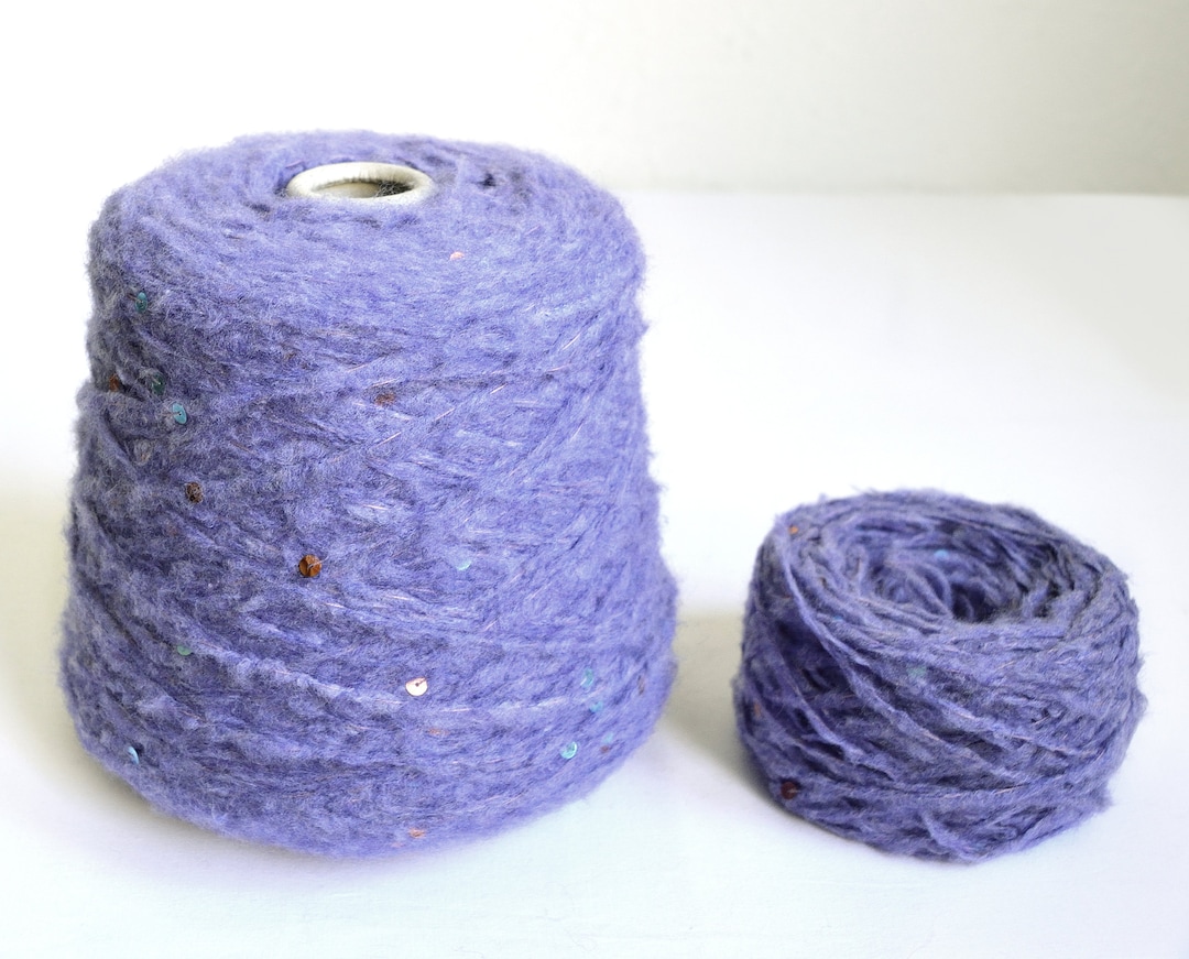 Merino Wool Italian Sequin Yarns, 50 Grams / 1.76 Oz Balls - Etsy