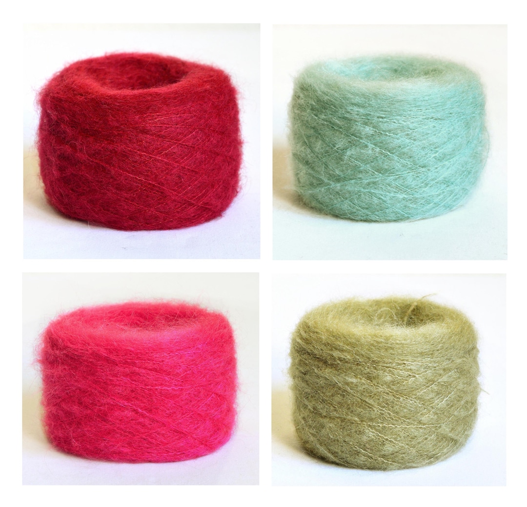 Italian KID Mohair Wool Knitting Yarns, 50 Grams / 1.76 Oz Balls - Etsy