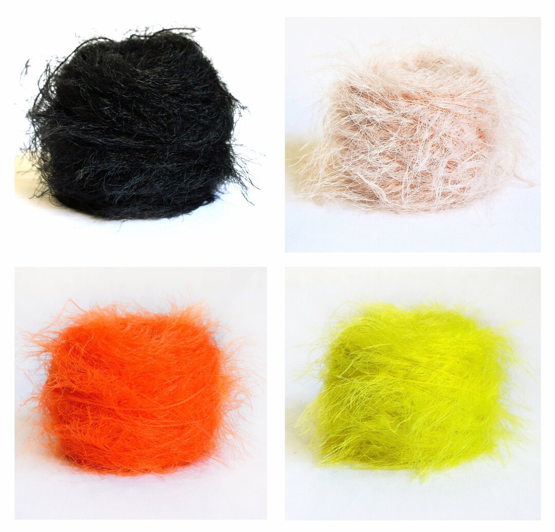 Faux Fur Italian Fancy Knitting Yarns, 50 Grams / 1.76 Oz Balls - Etsy
