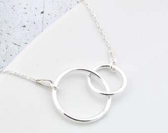 Two Rings Necklace | Etsy