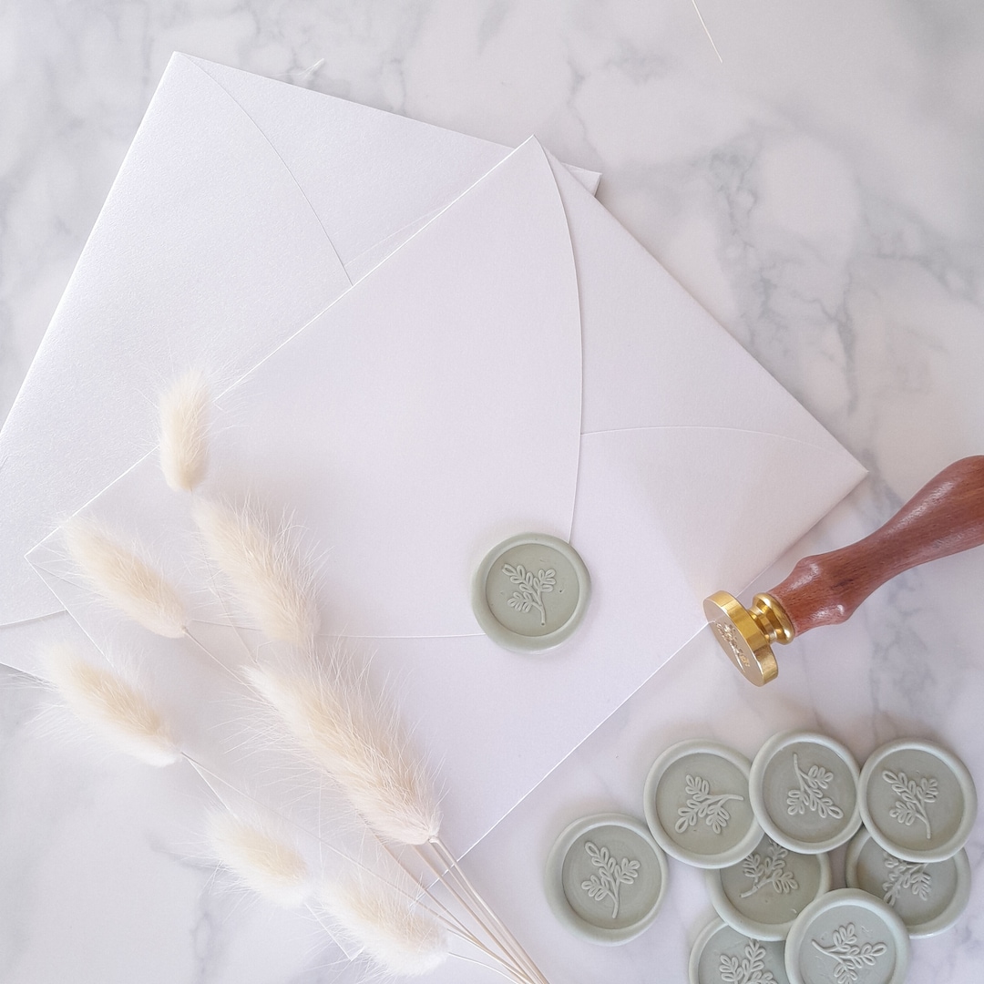 Wax Seal Stickers, Sage Green Wax Seals, Envelope Wax Seals,custom ...