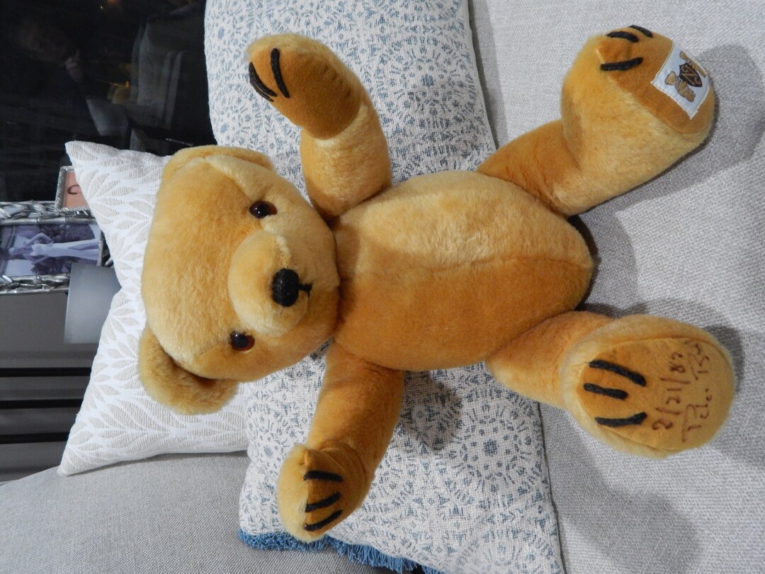 Vintage Unique Mohair Bully Bear Teddy by Peter Bull Original - Etsy