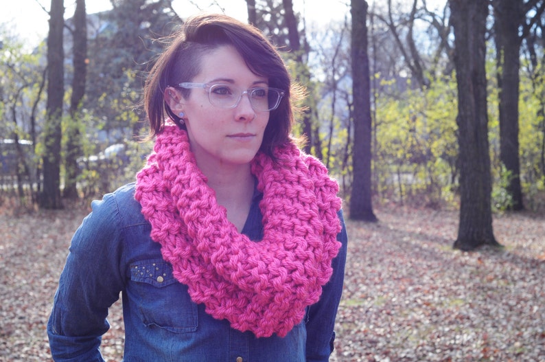 Outlander Cowl, Hand Knit Cowl, Pink Cowl, Snood Scarf, Gift for Her ...