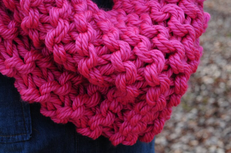 Outlander Cowl, Hand Knit Cowl, Pink Cowl, Snood Scarf, Gift for Her ...