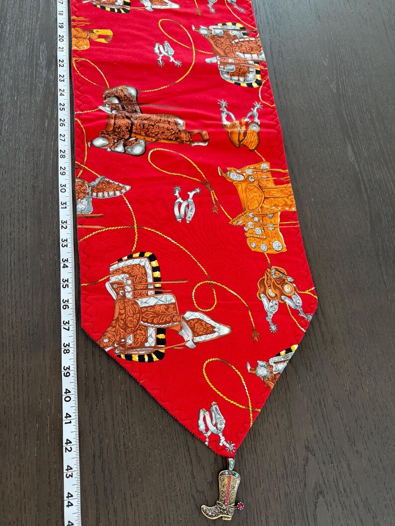 Cowboy Boot and Saddle Table Runner - Etsy