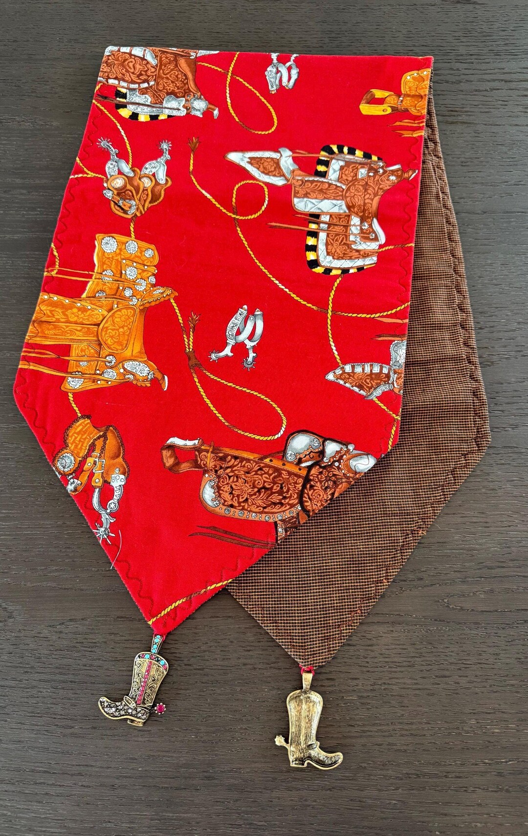 Cowboy Boot and Saddle Table Runner - Etsy
