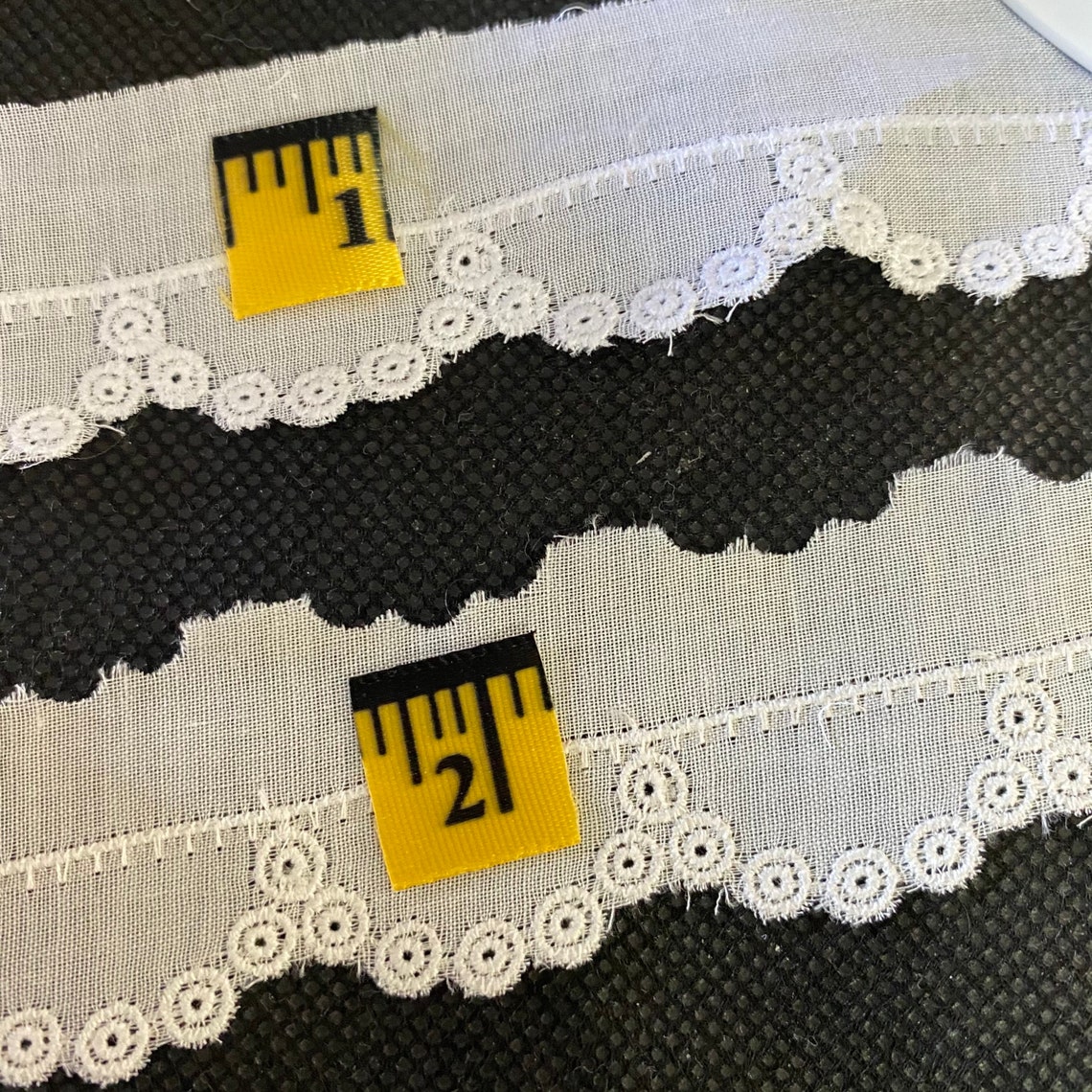 5 Yds Batiste Edging Scalloped Edging White or Ivory Batiste Vintage ...