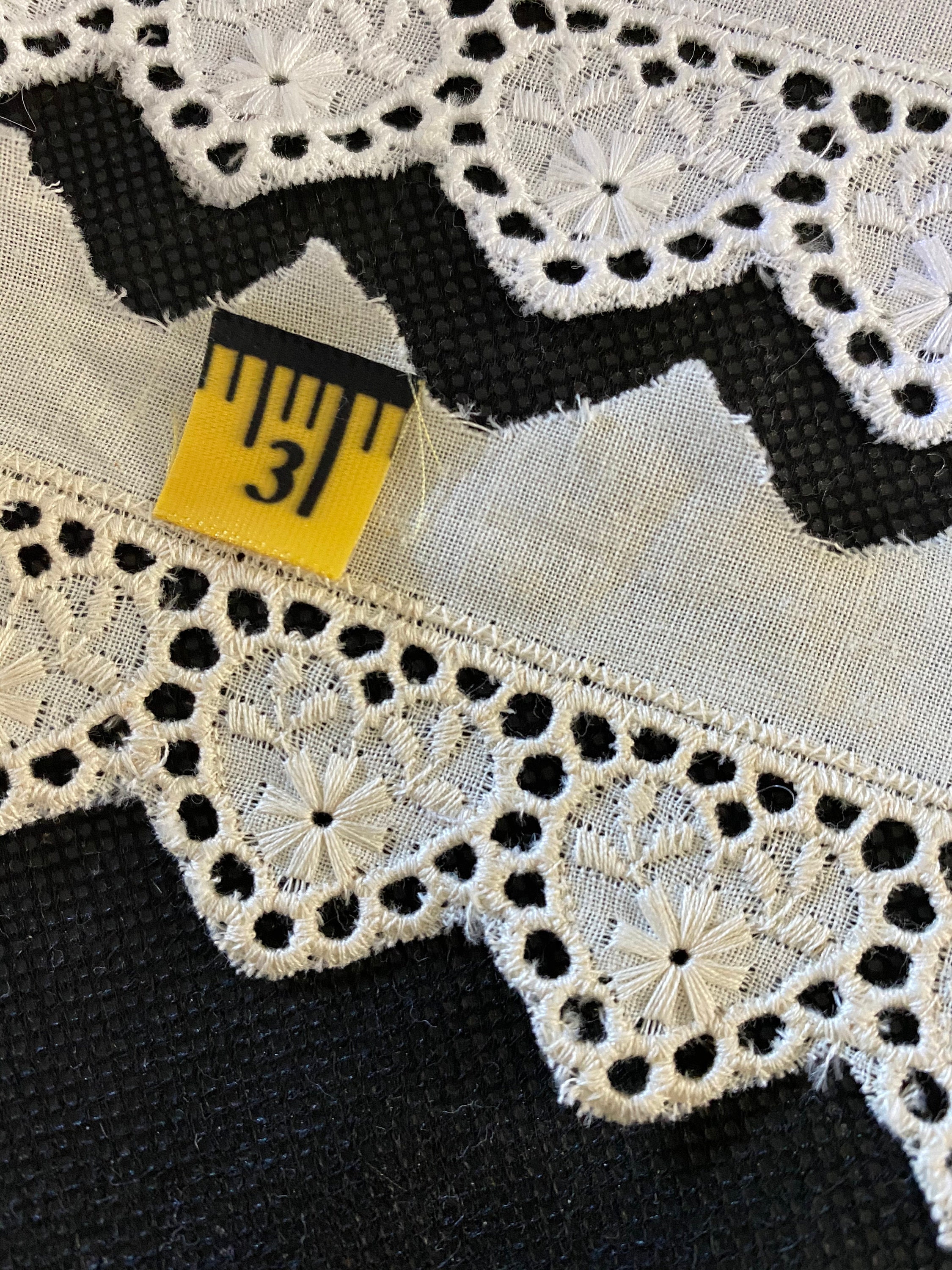 5 Yds 2” White Eyelet Narrow Eyelet Trim Heart Edging Heart Eyelet ...