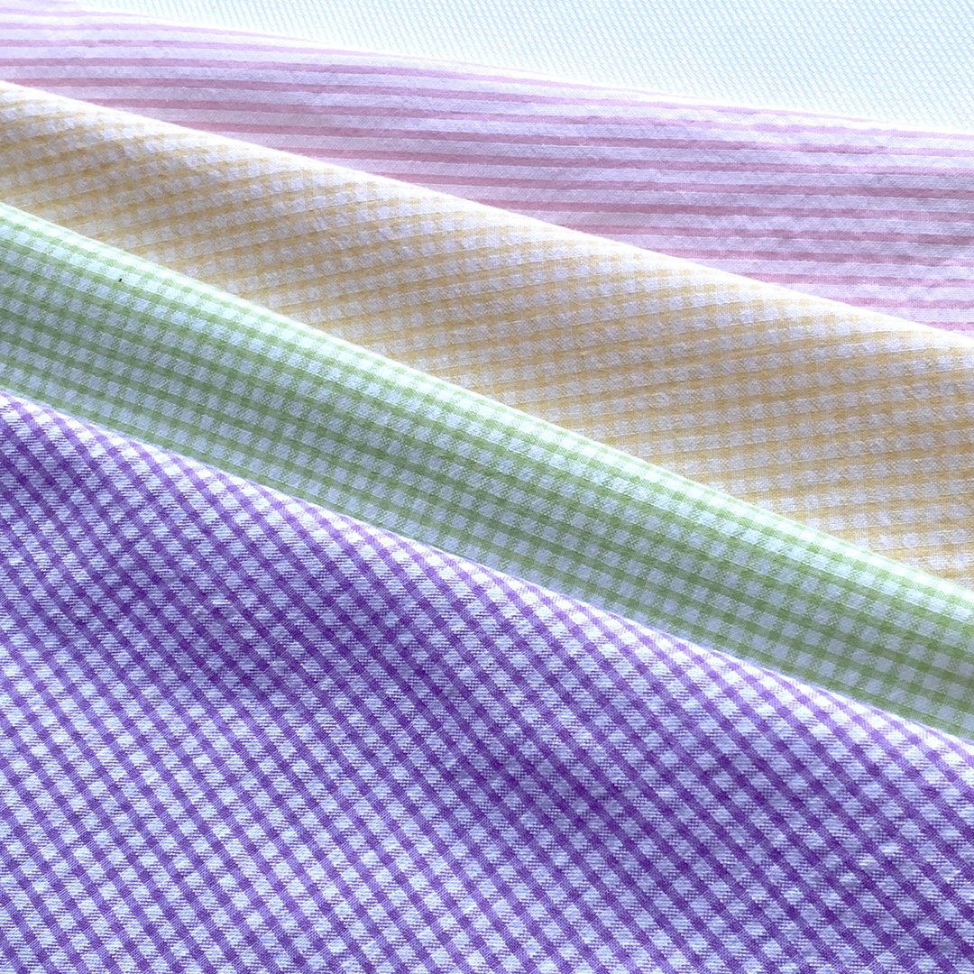 100% Cotton Seersucker, Pink, Blue, Yellow, Lavender, Mint - Etsy