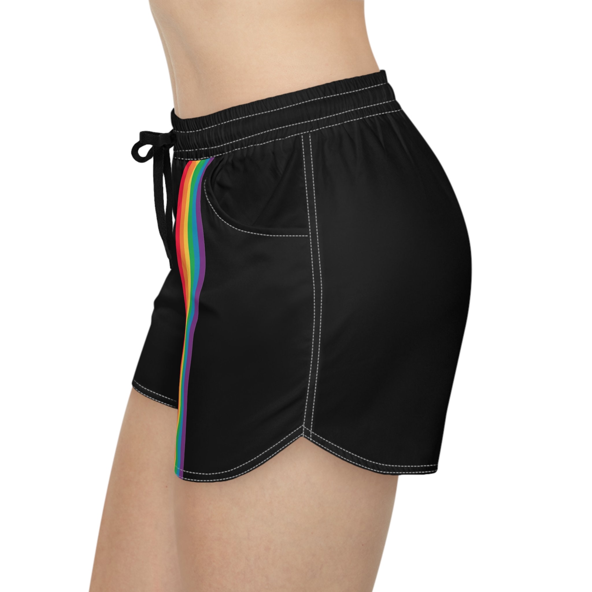 Pride Rainbow Shorts, Rainbow Gay Pride Flag, Swim Trunks, Rainbow ...