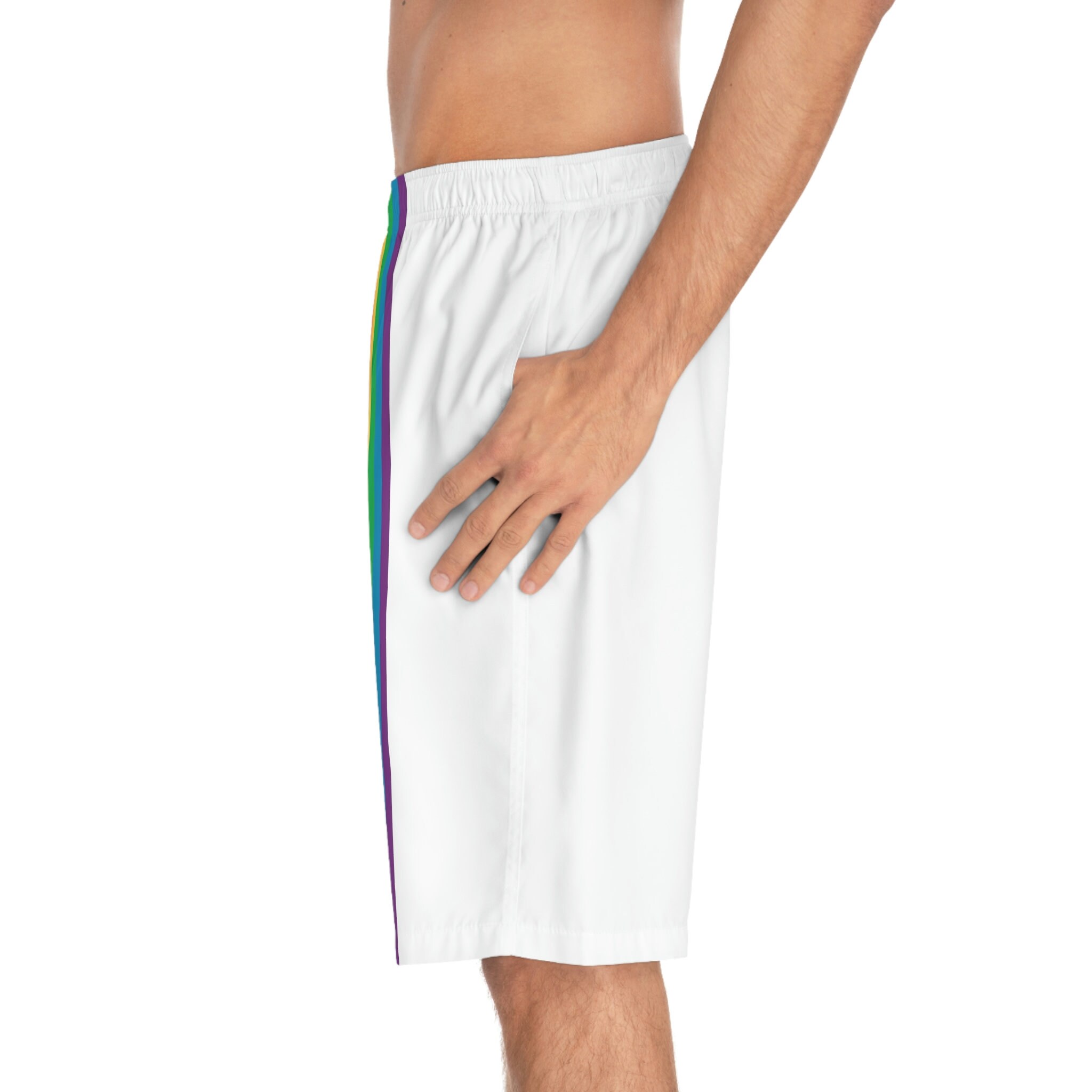 Board Shorts, Rainbow Gay Pride Flag, Swim Trunks, Rainbow Shorts, LGBT ...