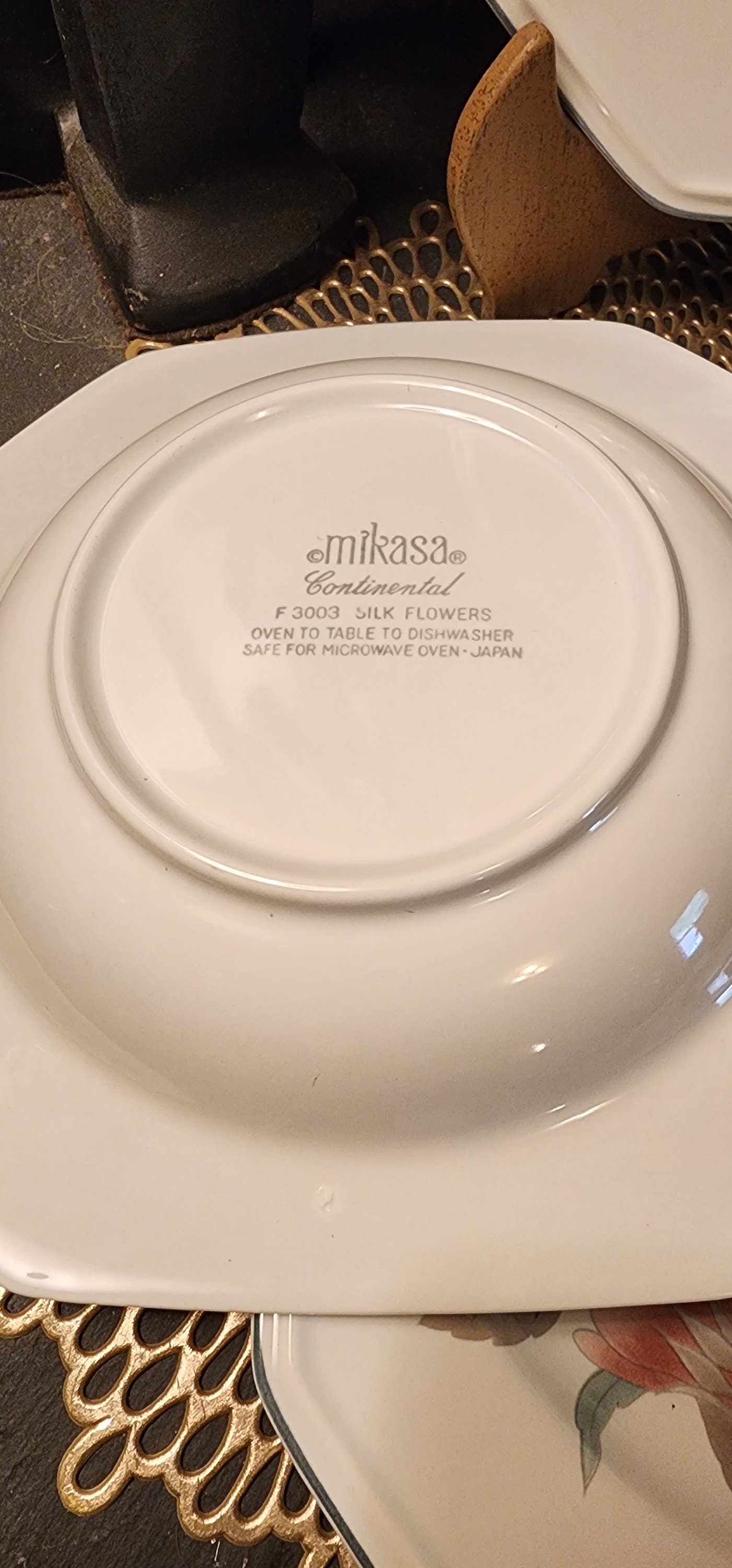 Mikasa Continental Silk Flower 4 Piece Place Setting - Etsy