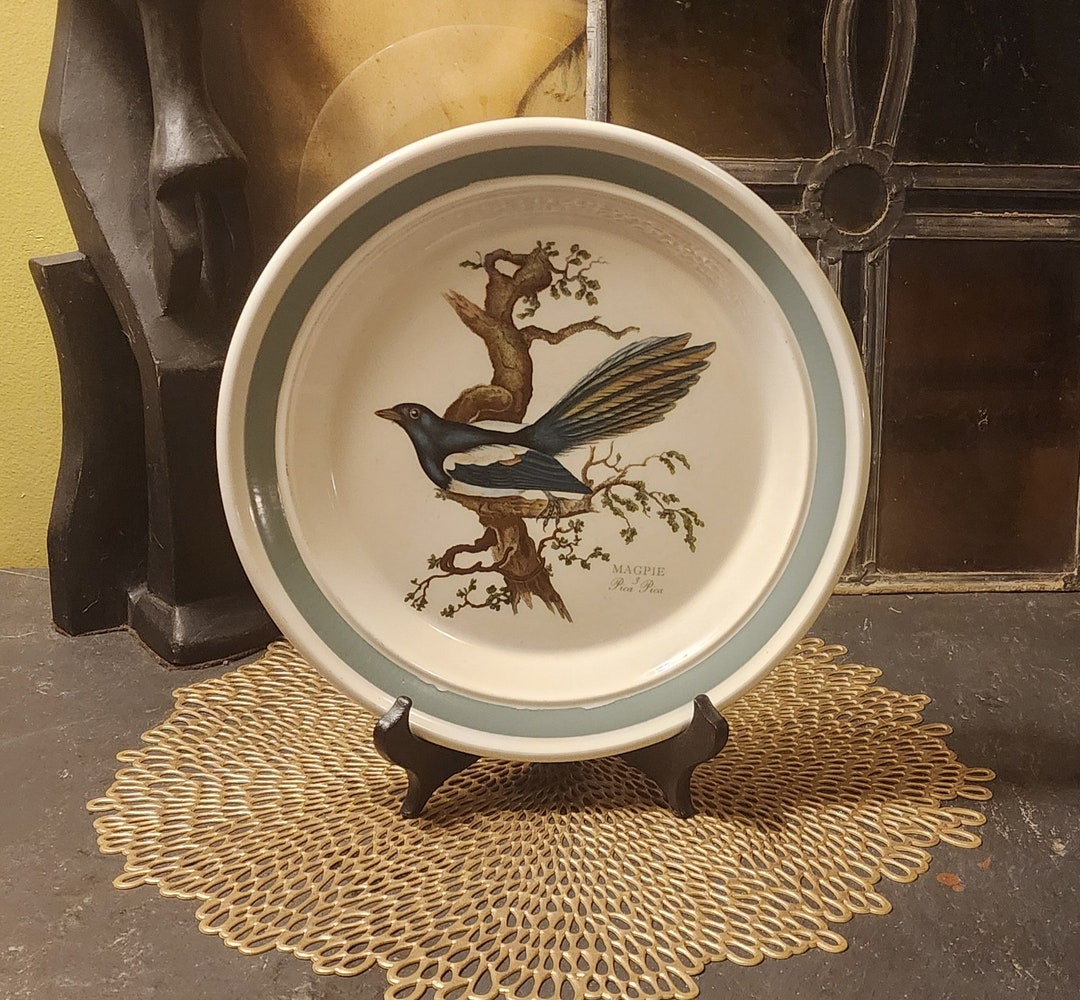 Portmeirion Birds of Britain Magpie Dinner Plate - Etsy