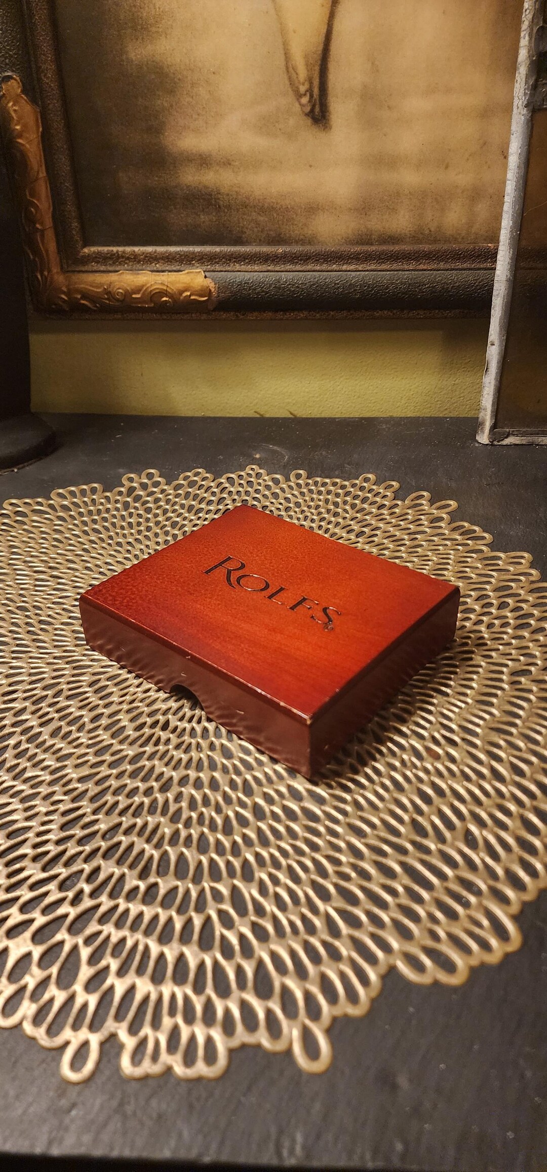 Vintage Rolf Leather Wallet in Original Wooden Box New Condition - Etsy