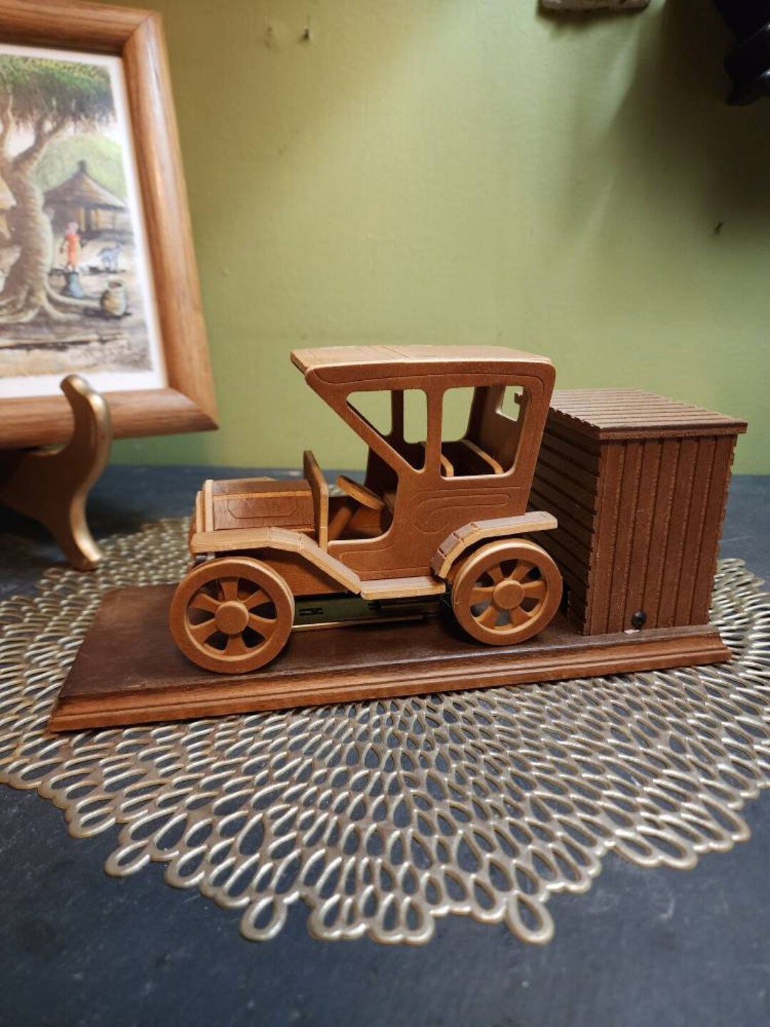 Model T Car Moving Music Box. - Etsy